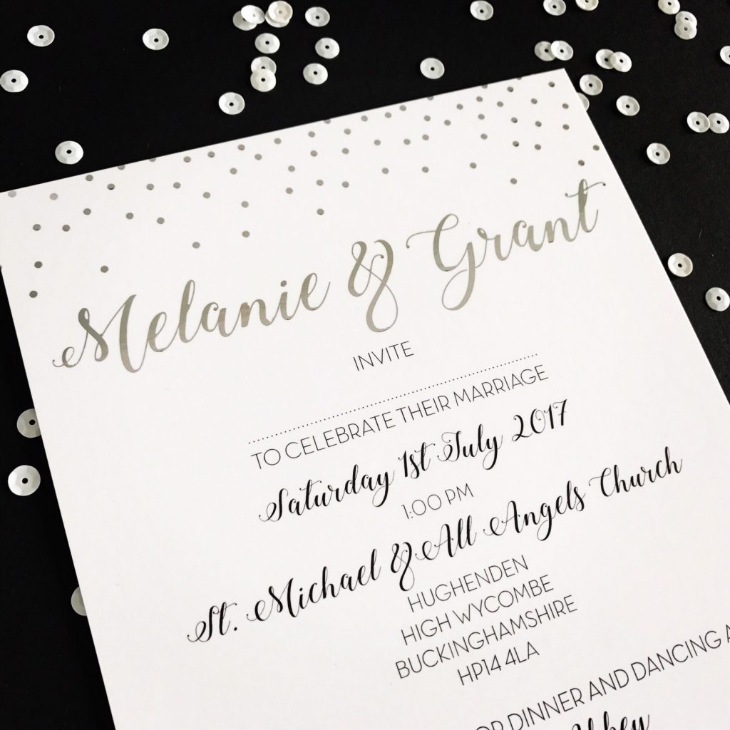 Sparkle Wedding Invitations - Designed by Joe