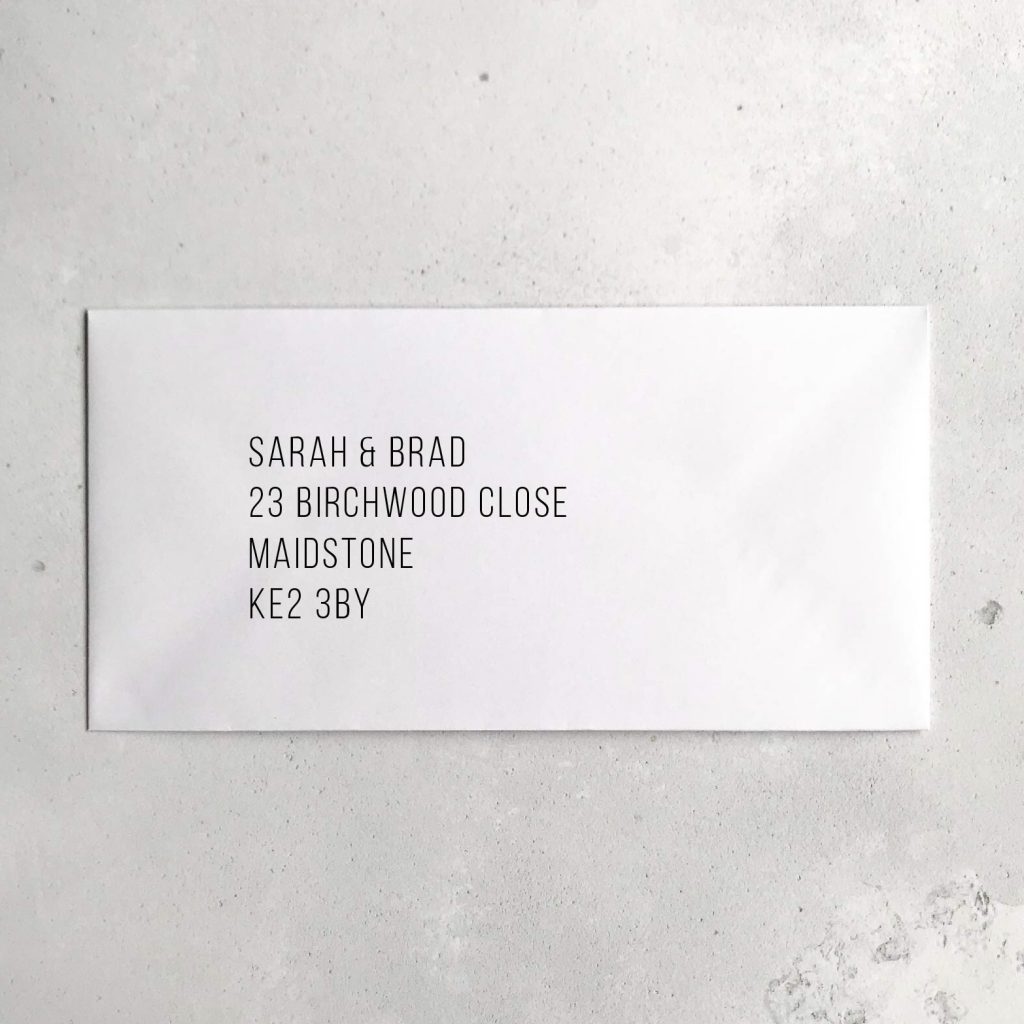 Ticket Invitation DL Envelopes - Designed by Joe