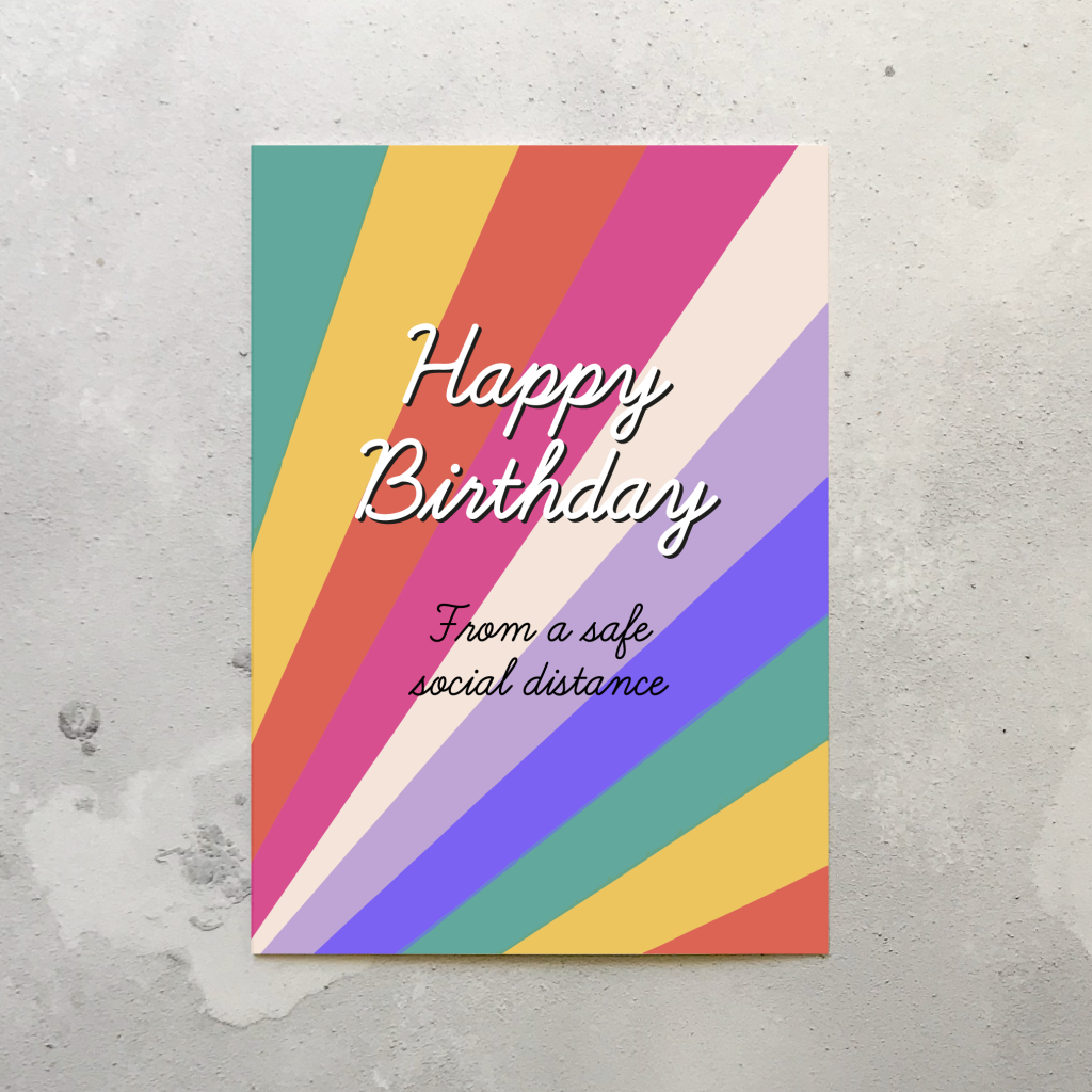 Lockdown Birthday Card - Designed by Joe